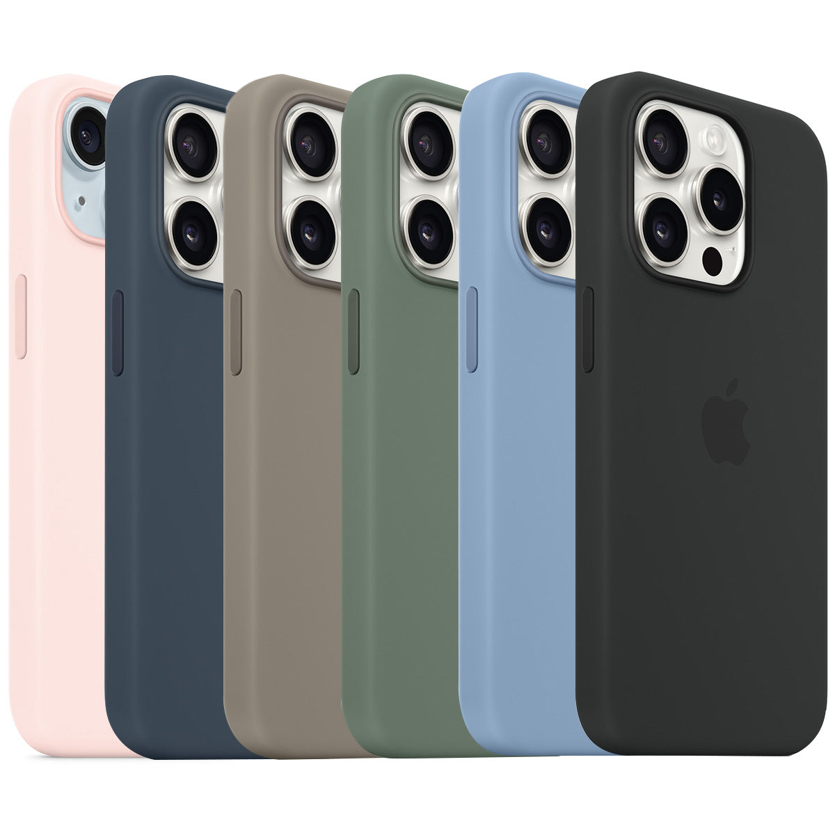 Apple Silicon Case with MagSafe For iPhone 15 Series